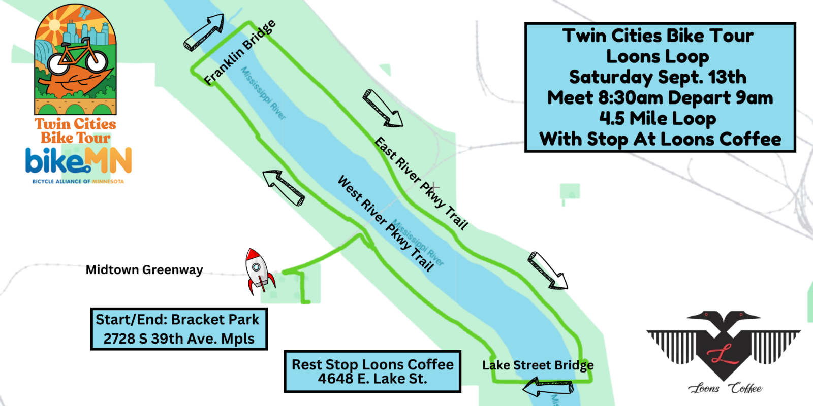 Loons Loop - Bonus Ride of the Twin Cities Bike Tour! - Bicycle ...