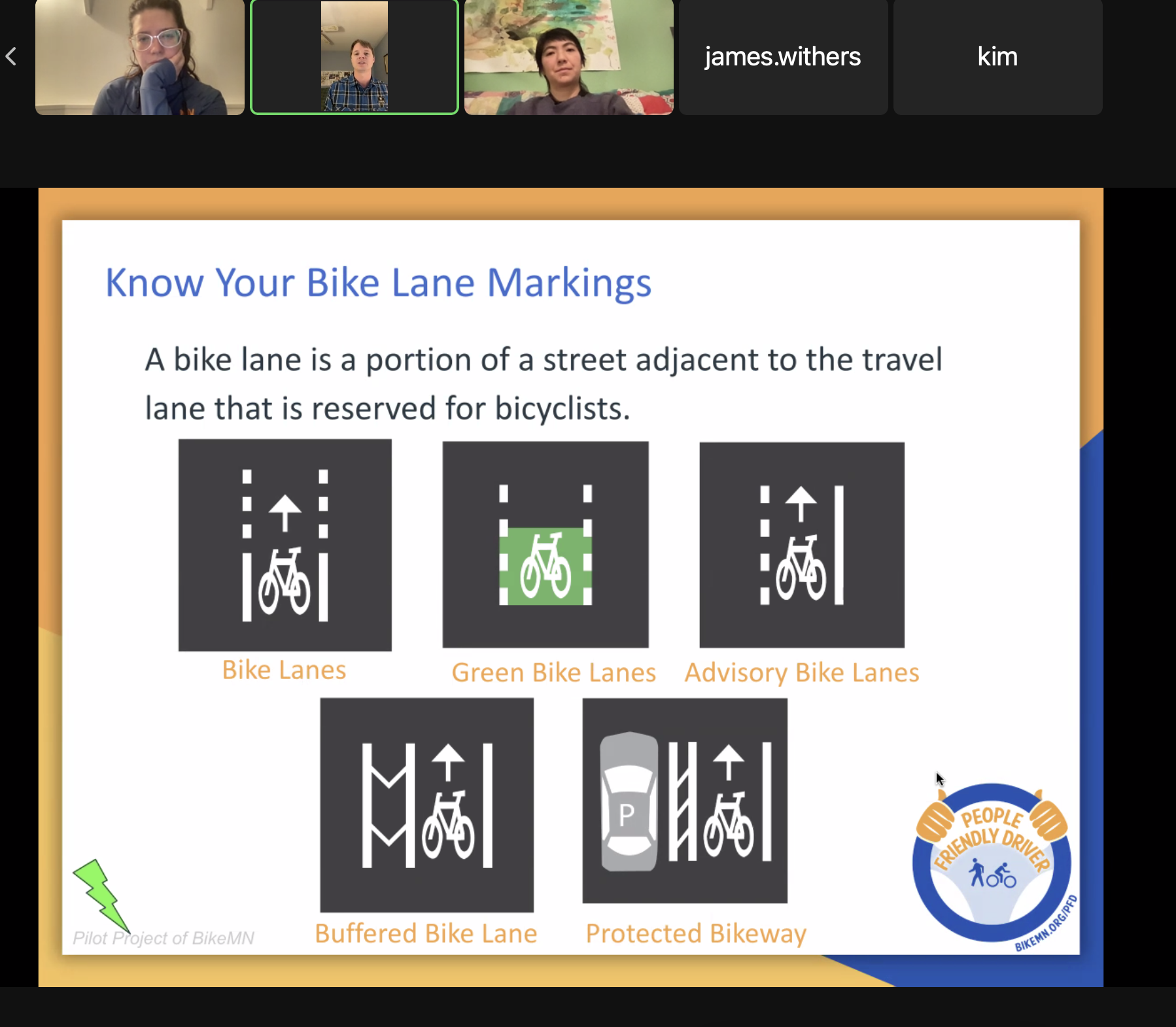 People Friendly Drivers Virtual Class Recap - Bicycle Alliance of Minnesota