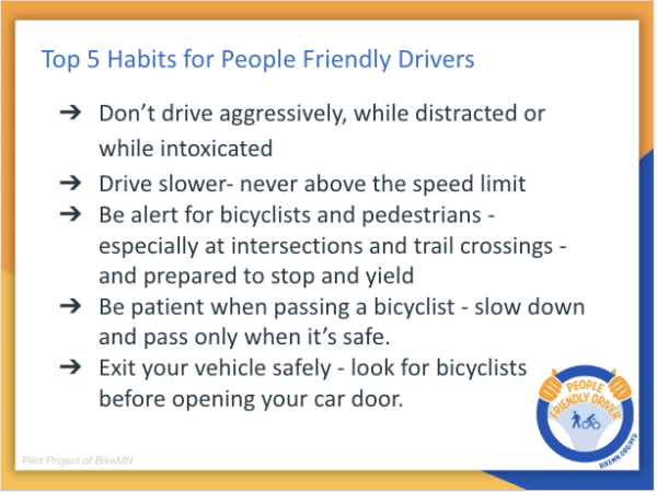 People Friendly Driver - Bicycle Alliance of Minnesota