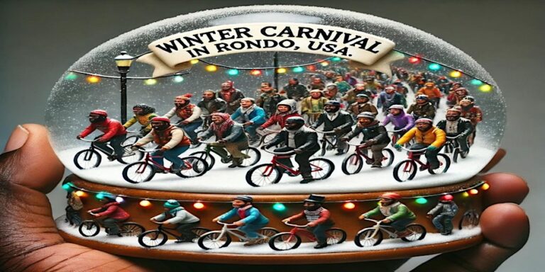 Winter Carnival Slow Snow Glow - What a sight-bikes & lights, dusk to ...