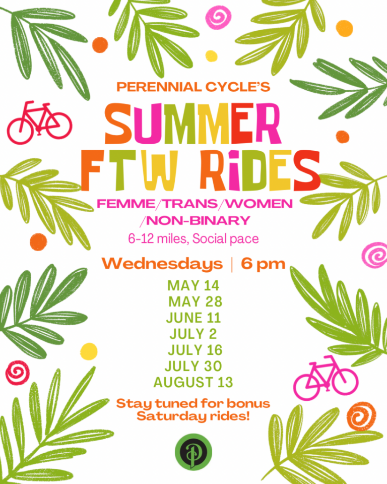 Event Series: Summer FTW Rides With Perennial Cycle - Bicycle Alliance ...